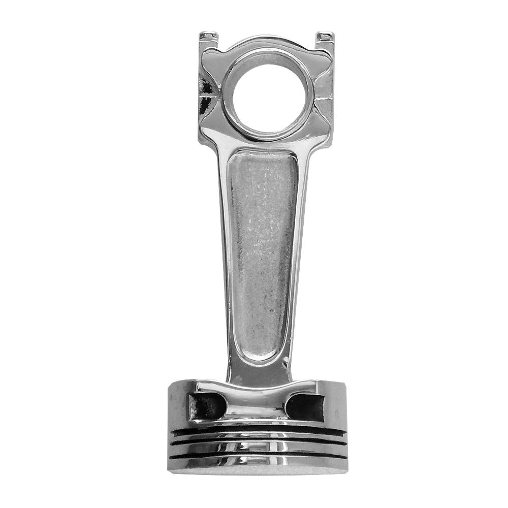 Large Solid Movable Engine Piston Pendant in 14K White Gold – Sziro Jewelry